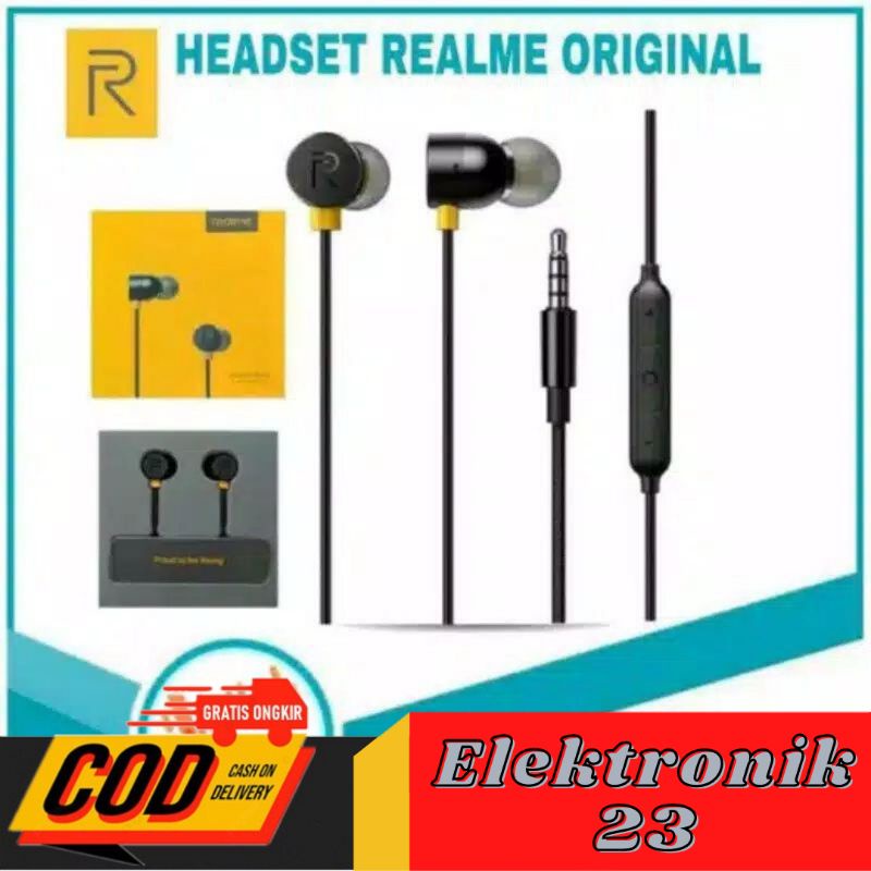 Jual Headset Realme Buds In-Ear ORI 100% Asli Realme 3PRO C2 XT X2PRO ...