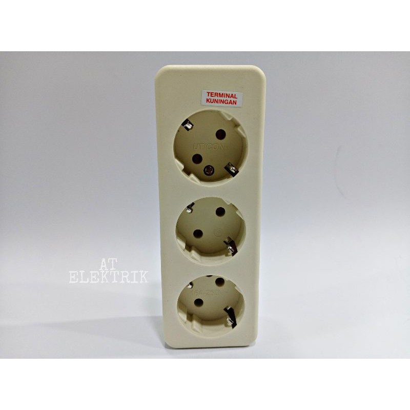 Jual Stop Kontak Uticon / Terminal / ( 1, 2, 3, 4, 5, dan 6 Lubang ) | Shopee Indonesia