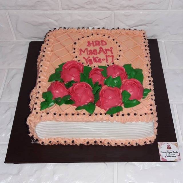 Jual Kue ulang tahun buku book cake ultah buku | Shopee Indonesia