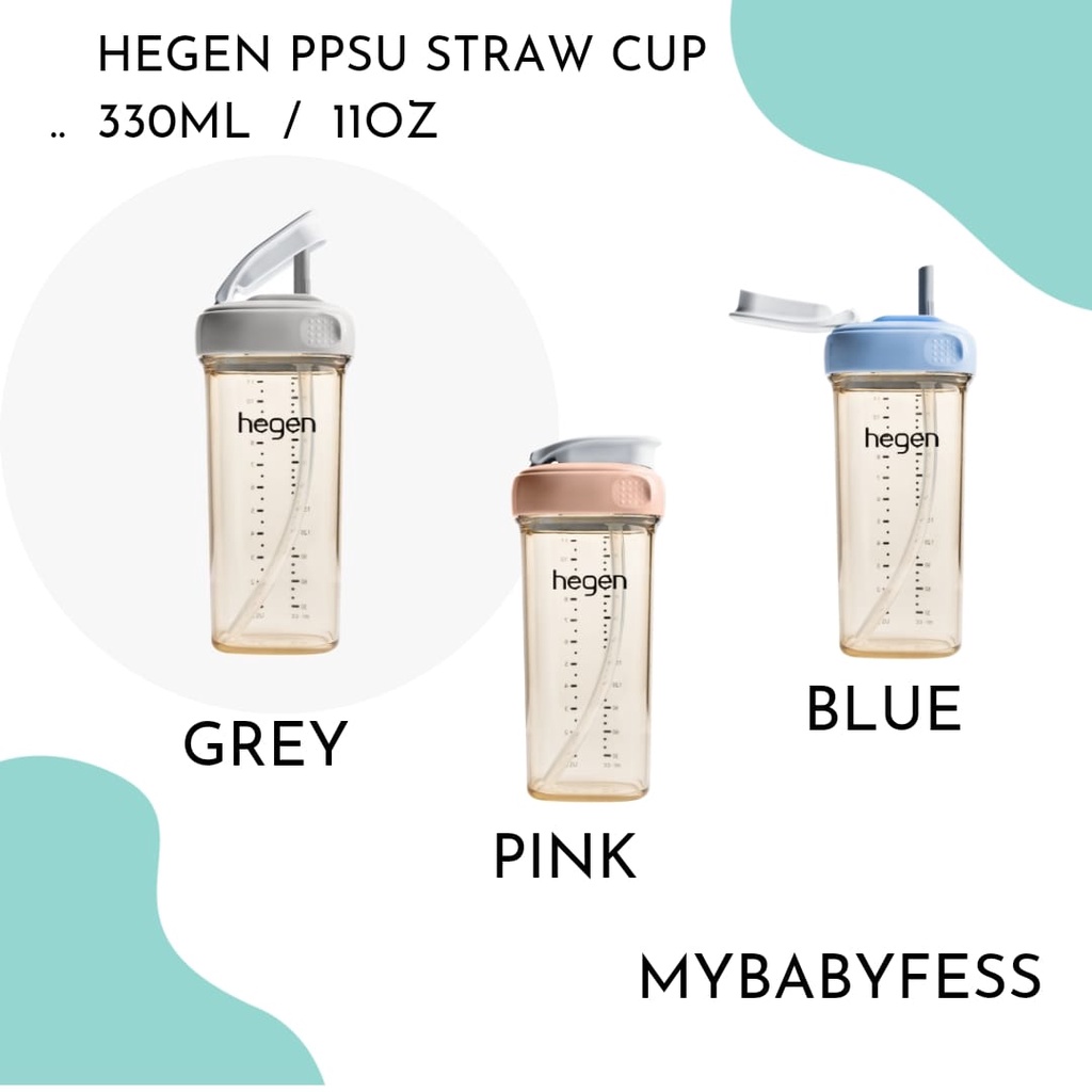 Jual Hegen PPSU Straw Cup 330ml | Botol Minum | Shopee Indonesia