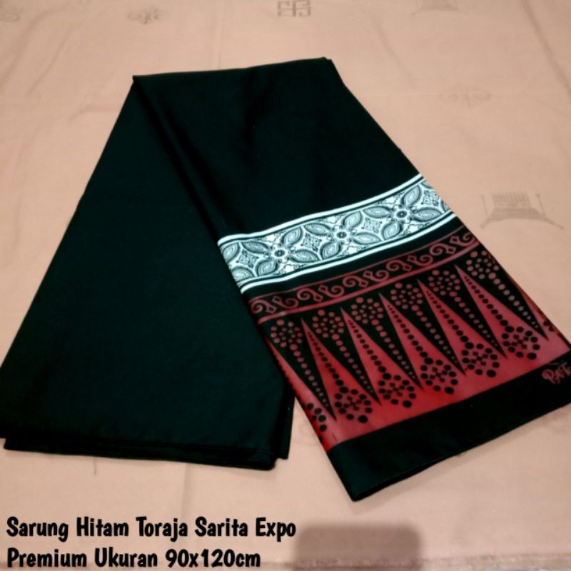 Jual Sarung Hitam Khas Toraja Sarita Ukuran 90x120cm | Shopee Indonesia