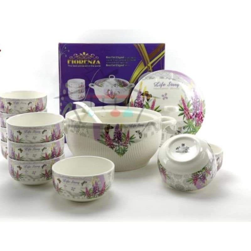 Jual mangkok set keramik fiorenza/mangkok | Shopee Indonesia
