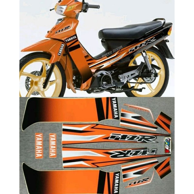 Jual STIKER STRIPING LIS VARIASI FIZ R FIZR OREN ORANGE | Shopee Indonesia