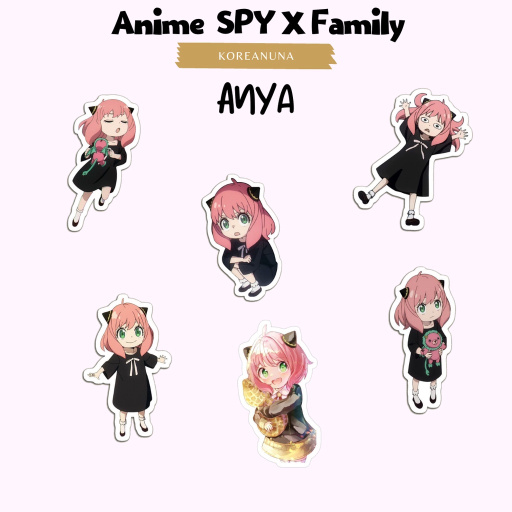 Jual Stiker Anime SPY X Family Anya Kartun Lucu Aesthetic Sticker Deco ...