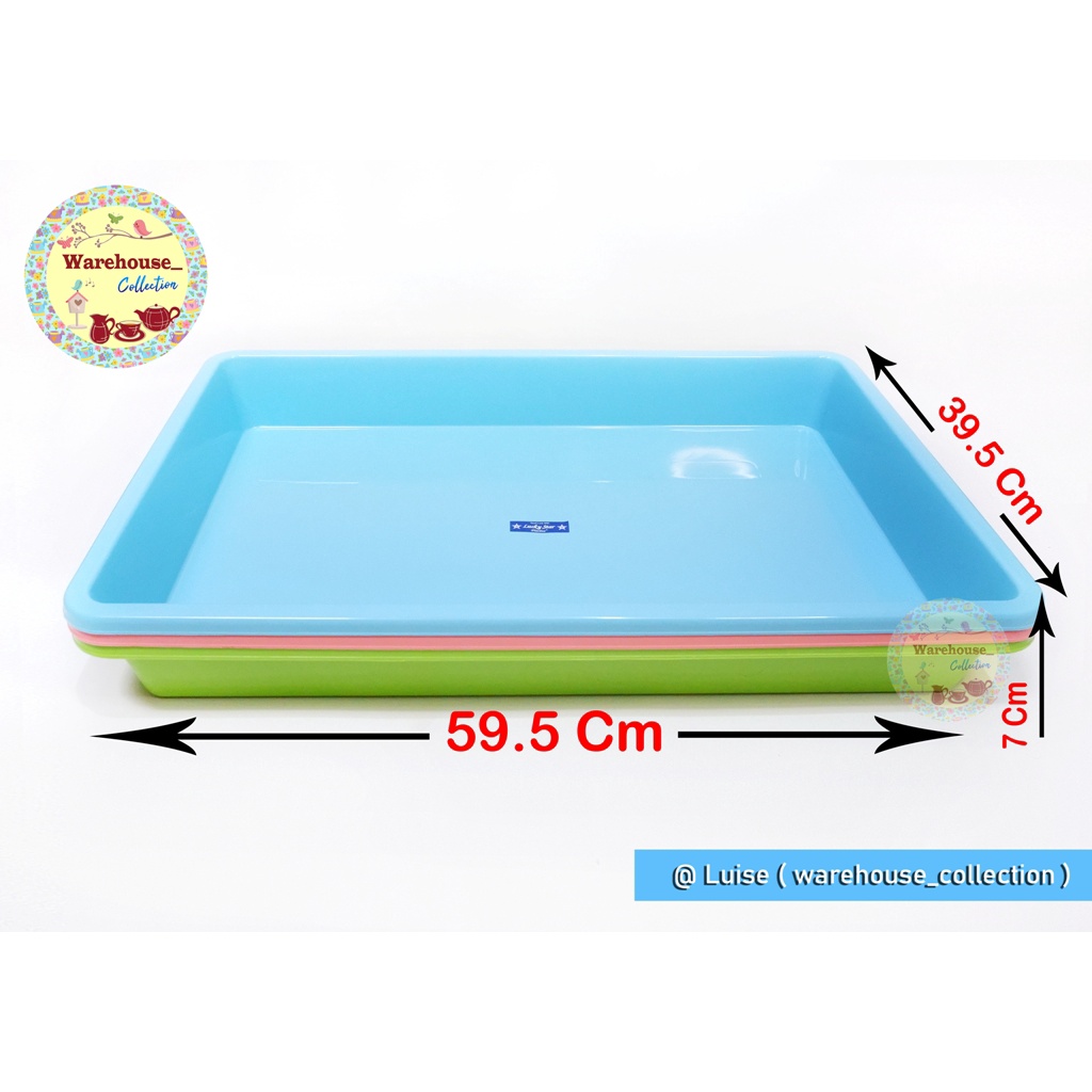 Jual Nampan Segi Plastik Jumbo Lucky Star 1406 dan 1405/ Nampan Besar ...