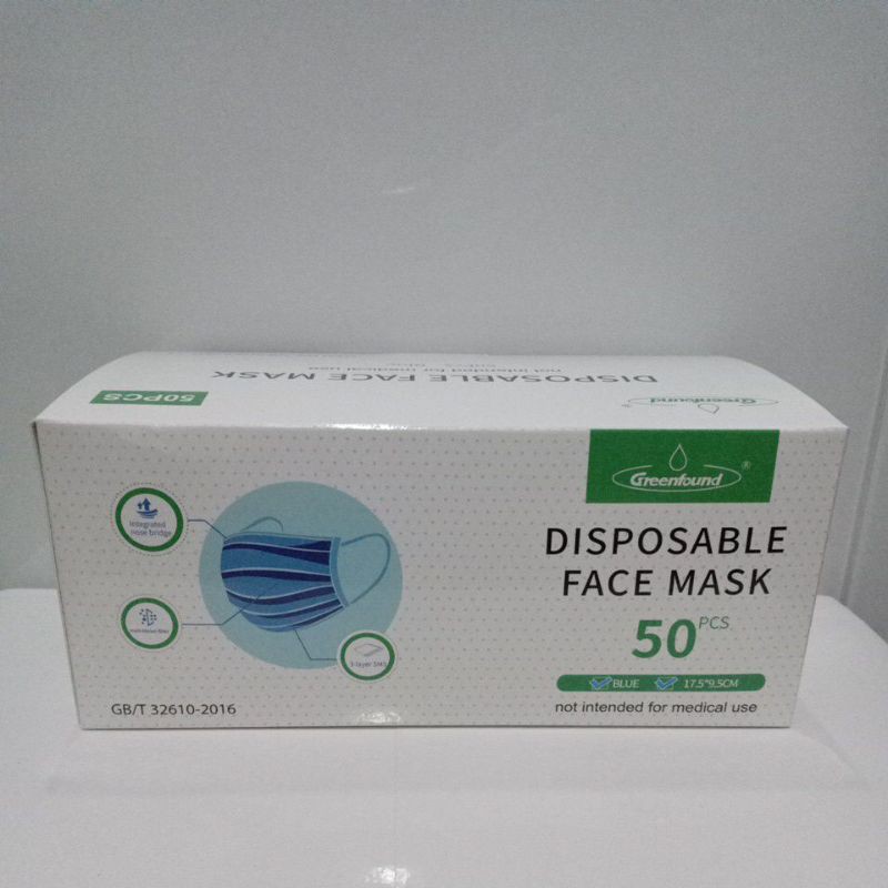 Jual Masker Sekali Pakai 3ply isi 50pcs disposable face mask | Shopee ...