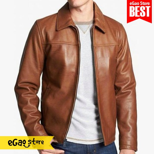 Jual Jaket Kulit Formal / Jaket Pria Kantor Semi Kulit | Shopee Indonesia