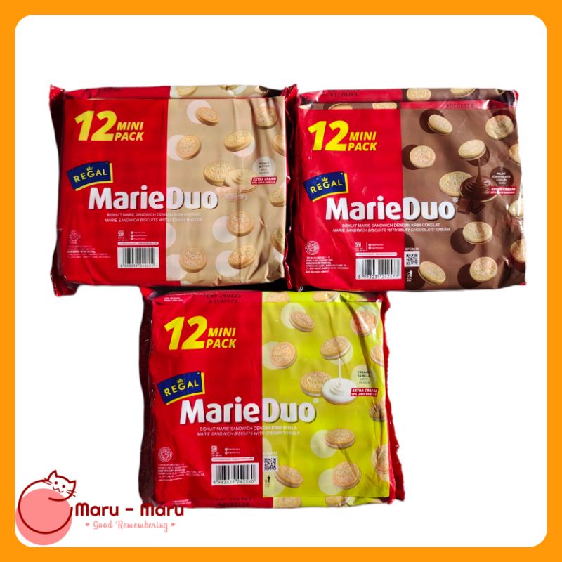 Jual Regal Marie Duo 12 Mini Pack 12x20gr | Shopee Indonesia