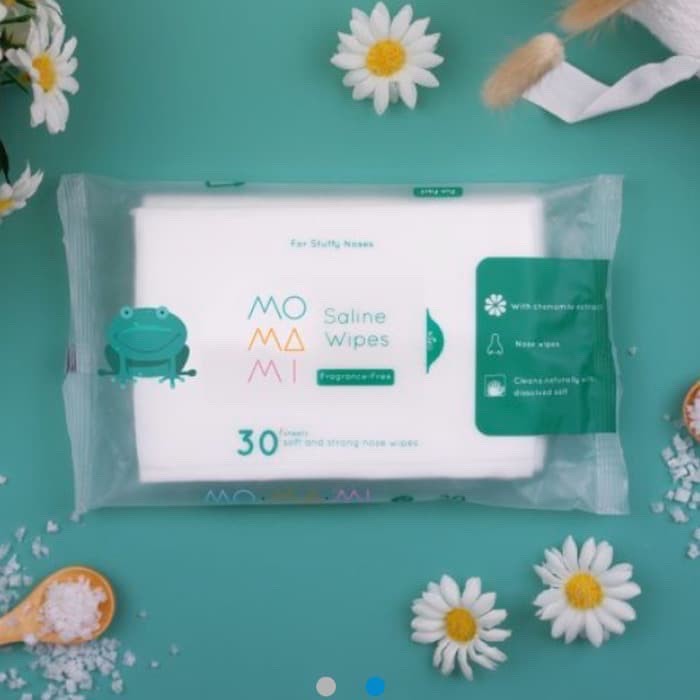 Jual Momami salin wipes tissue basah pembersih hidung 30 sheet | Shopee ...