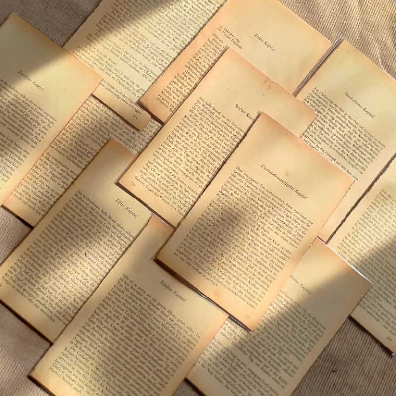 Jual 10 Pcs Kertas Novel Vintage | Vintage Novel Paper For Journaling ...