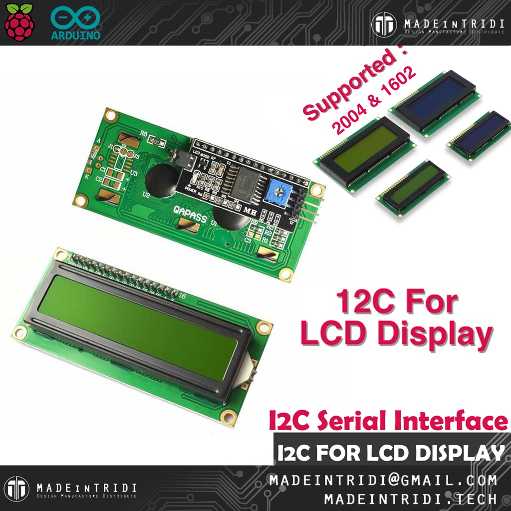 Jual I2C SERIAL INTERFACE BOARD ADAPTER FOR LCD CHARACTER | Shopee ...