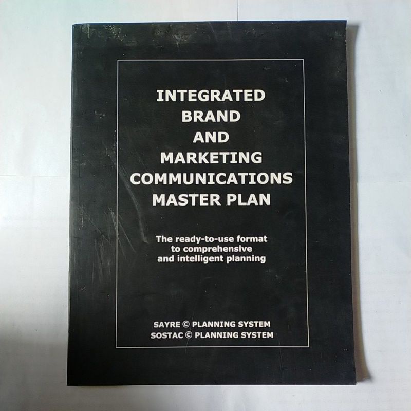 Jual INTEGRATED BRAND AND MARKETING COMMUNICATIONS MASTER PLAN | Shopee ...