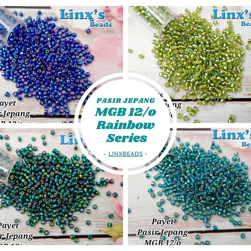 Jual Payet Pasir Jepang MGB 12/o Rainbow (10 gram) | Shopee Indonesia