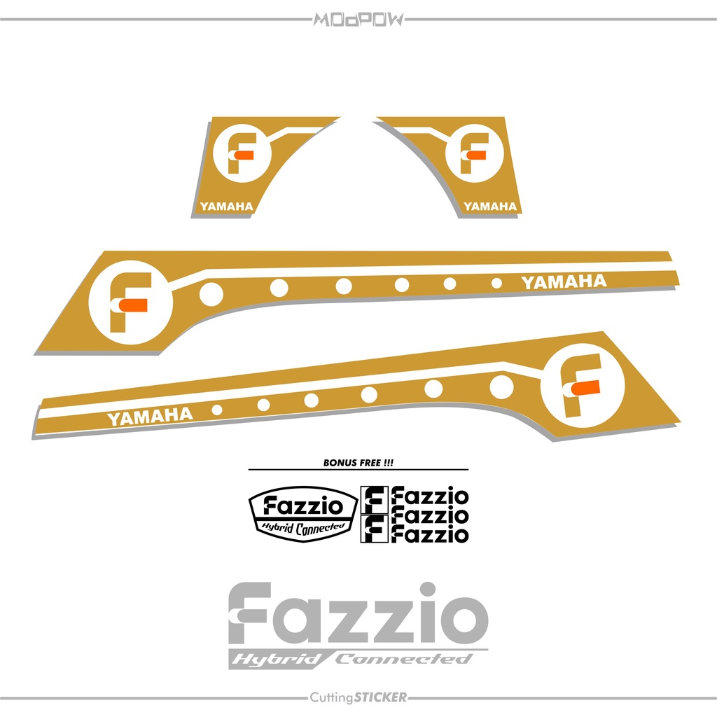 Jual F7 STRIPING FAZZIO STICKER CUT / KARAKTER / STIKER STICKER SETIKER ...