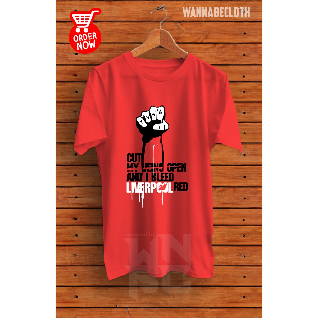 Jual Kaos Liverpool Baju Tshirt Bola Liverpool Cut My Veins and Open I ...