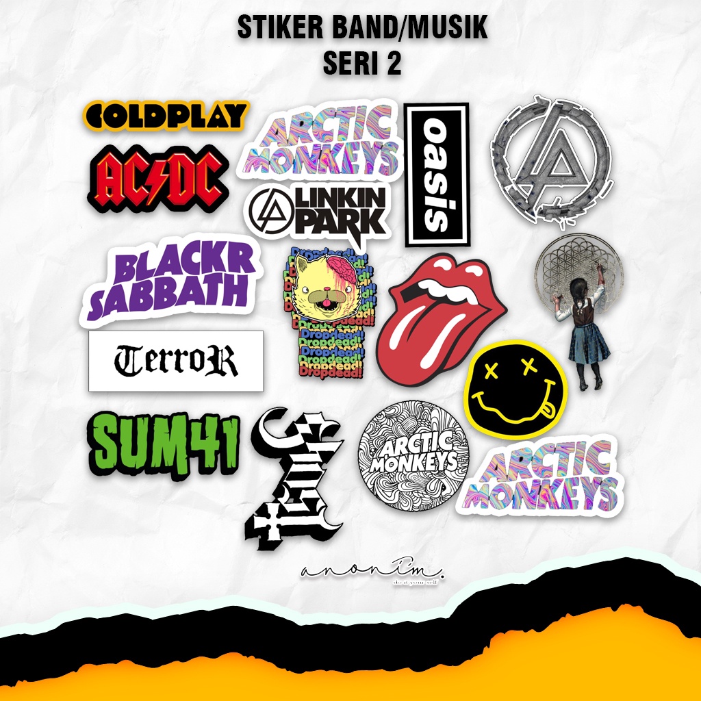 Jual Stiker Pack Band Metal Rock Stiker Musik Stiker Distro | Shopee ...