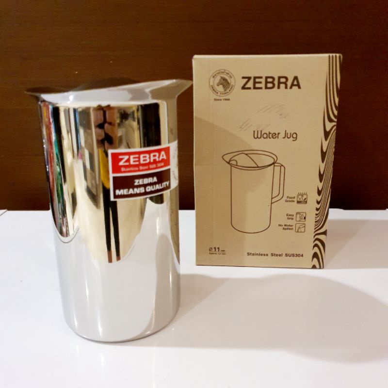 Jual Zebra Water Jug Pitcher Teko Stainless 1.9 Liter SUS 304 Food ...