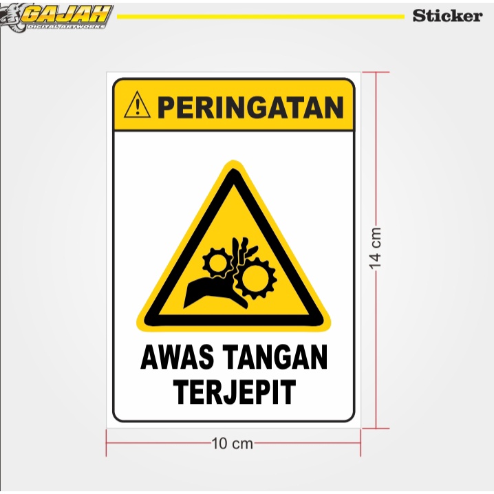 Jual Stiker Peringatan Awas Tangan Terjepit / Awas Tangan Terjepit ... Jual Stiker Peringatan Awas Tangan Terjepit / Awas Tangan Terjepit ...