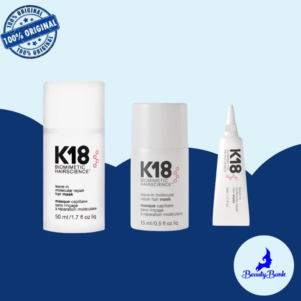Jual BEAUTYBANK - K18 BIOMIMETIC HAIRSCIENCE LEAVE-IN MOLECULAR REPAIR HAIR MASK | Shopee Indonesia