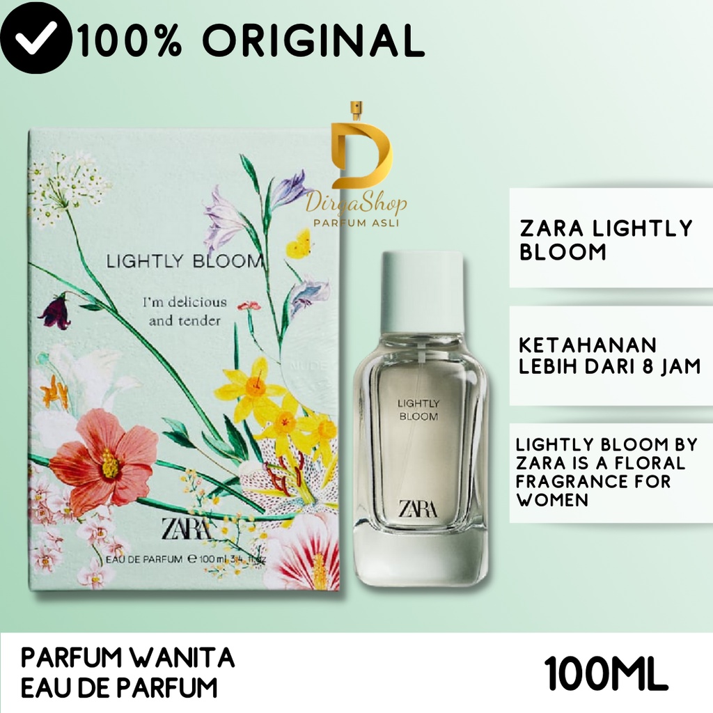 Jual ZARA LIGHTLY BLOOM EAU DE PARFUM 100ML FOR WOMEN NEW AUTHENTIC | Shopee Indonesia