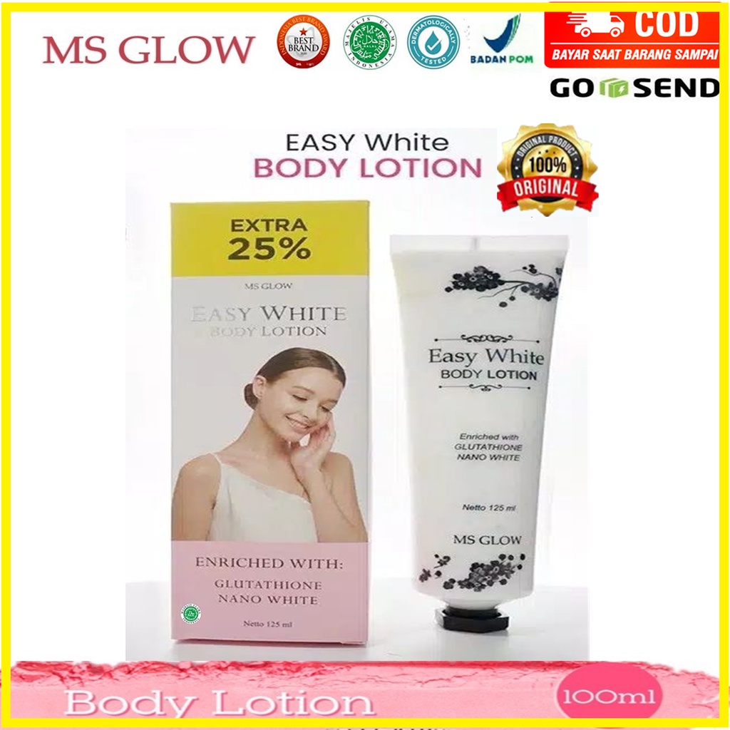 Jual MS GLOW EASY WHITE BODY LOTION | Shopee Indonesia
