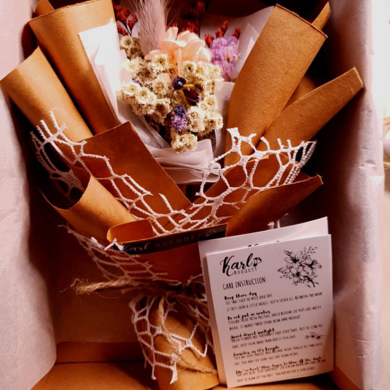 Jual Rustic Edition - Dried Flower in Box - Buket Bunga Kering ...