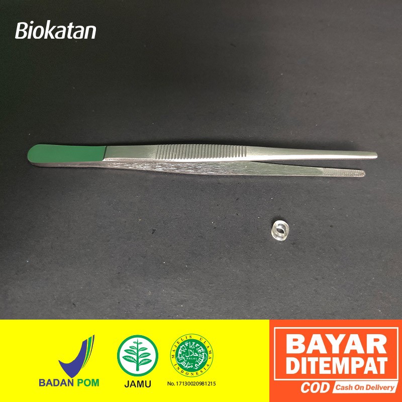 Jual Pinset Anatomi Anatomis 14 cm Thumb Dressing Forcep (Ujung Tumpul ...