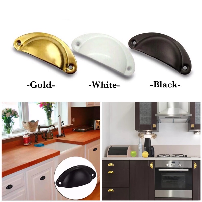 Jual Handle laci lemari dapur gold Hitam/ Tarikan lemari laci Antik ...