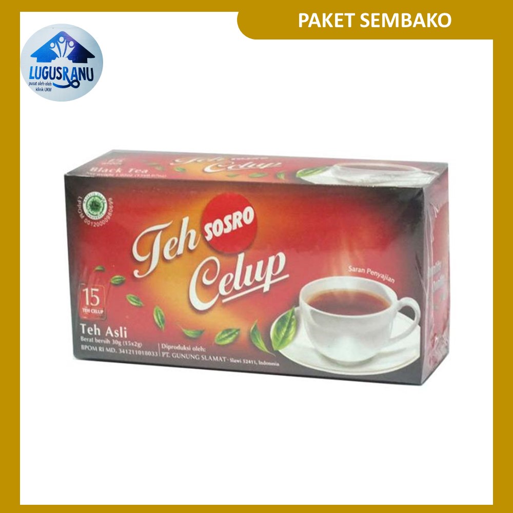 Jual teh sosro celup kemasan sachet terbaru isi 15 minuman teh instan ...