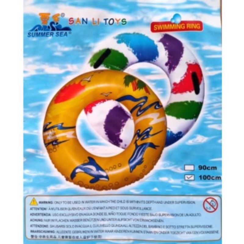 Jual Ban renang Bulat Handle 100cm Warna Putih aja/ pelampung | Shopee ...