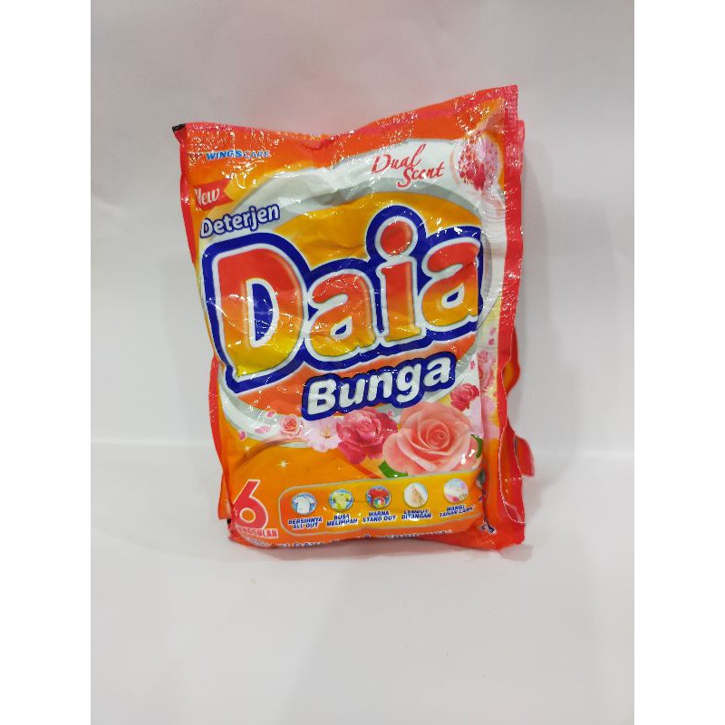 Jual Daia Detergent Bubuk Sachet / Rentengan (1 Renteng Isi 6 Sachet ...