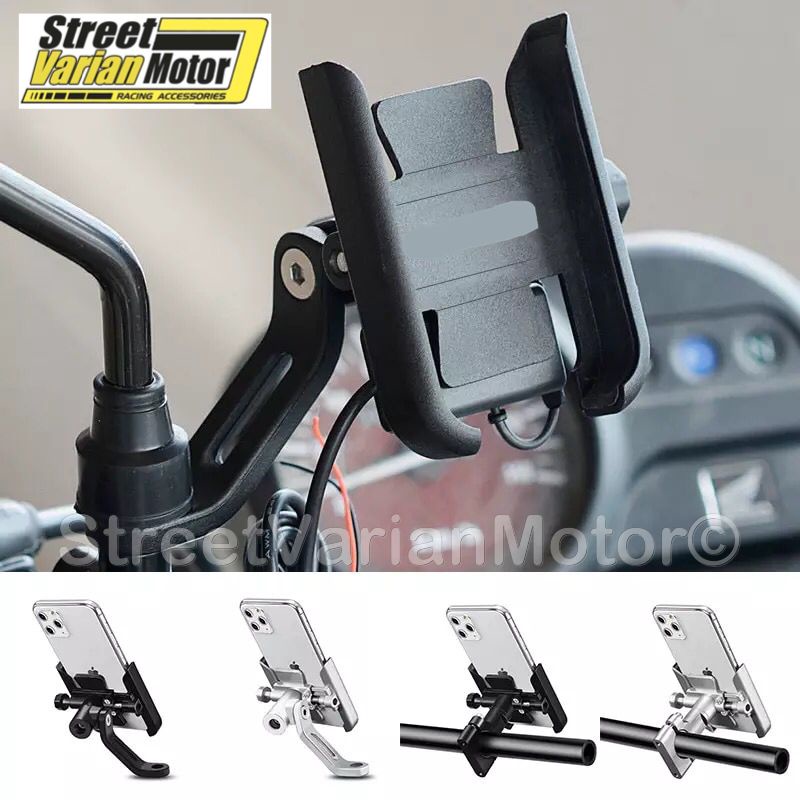 Jual Holder Dudukan HP Motor Spion dan Stang Universal | Shopee Indonesia
