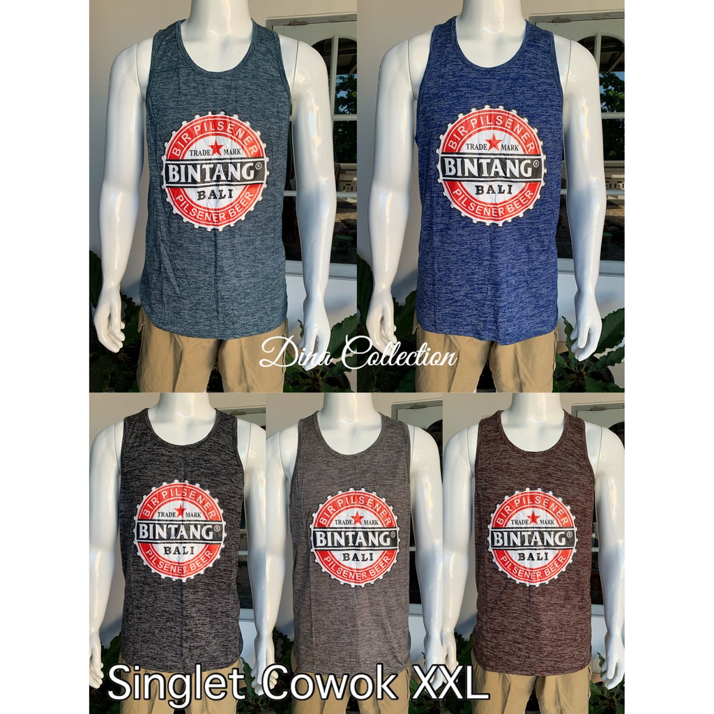 Jual SINGLET COWOK JUMBO MOTIF BINTANG & NIKE | Shopee Indonesia