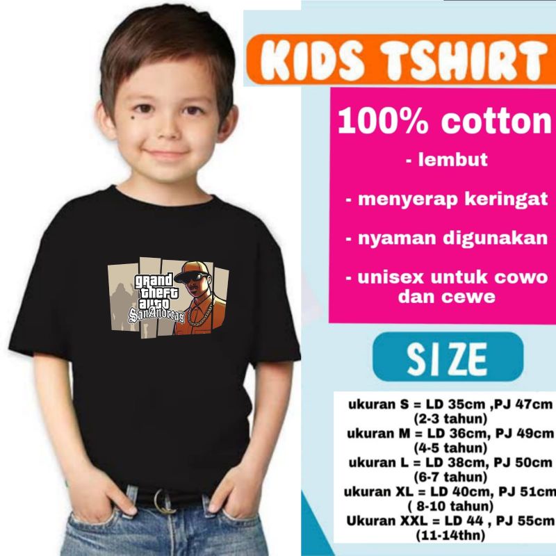 Jual KAOS GRAND THEFT AUTO SAN ANDREAS BAJU GAME PLAYSTATION GTA PS ...