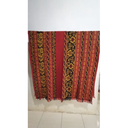 Jual kain etnik, kain tenun motif sabu, motif mawar merah | Shopee ...