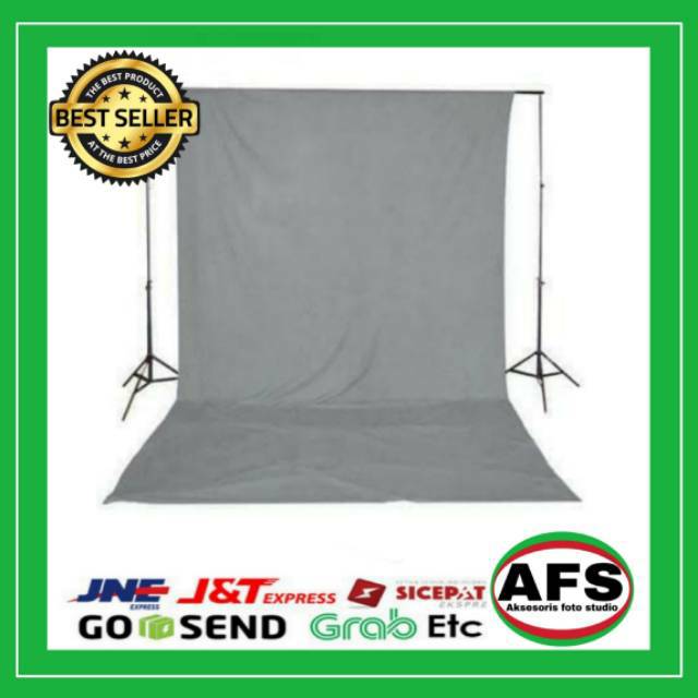 Jual Background foto warna abu-abu 2,5 x 3 meter | Shopee Indonesia