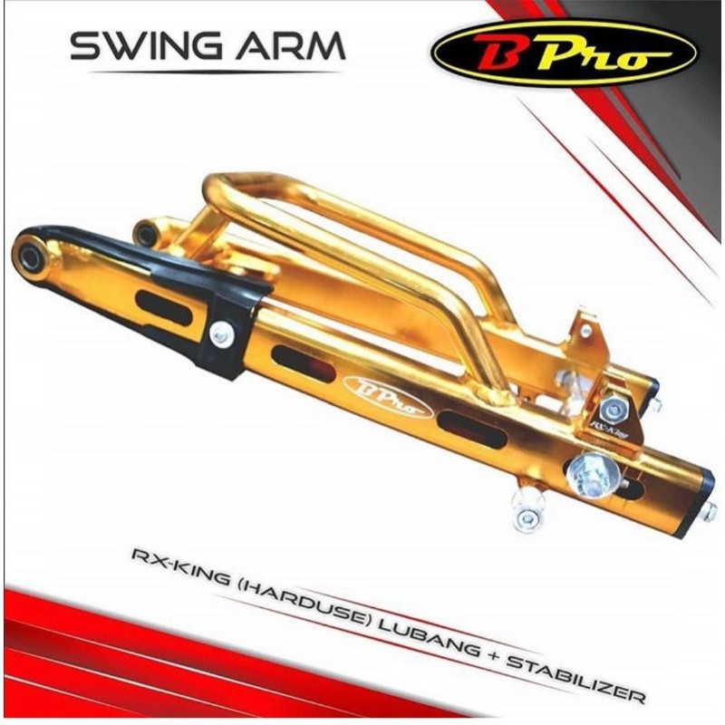 Jual swing arm b pro rx king hard use stabilizer gold & silver | Shopee Indonesia