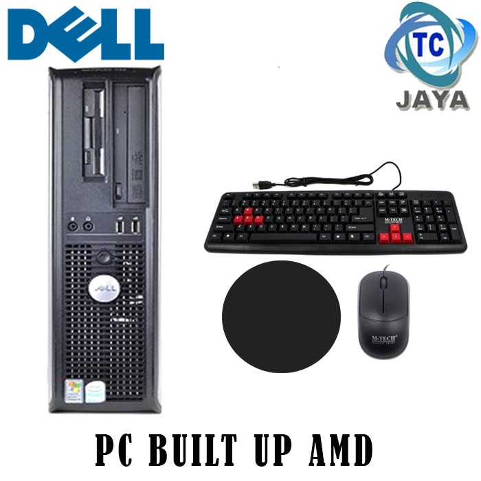 Jual PC / Komputer Built Up Slim DELL - AMD | Shopee Indonesia