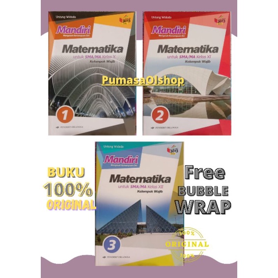 Jual MANDIRI MATEMATIKA KELOMPOK WAJIB UNTUK SMA/MA KELAS 10.11.12 K13 Erlangga | Shopee Indonesia