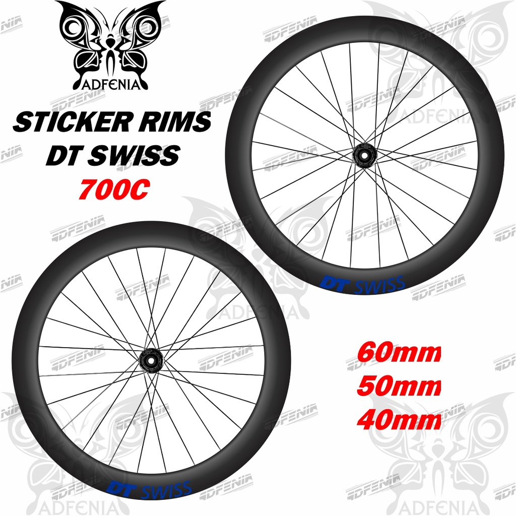 Jual Decal Sticker Rims DT Swiss Road Bike Fixed Gear Stiker DT Swiss ...
