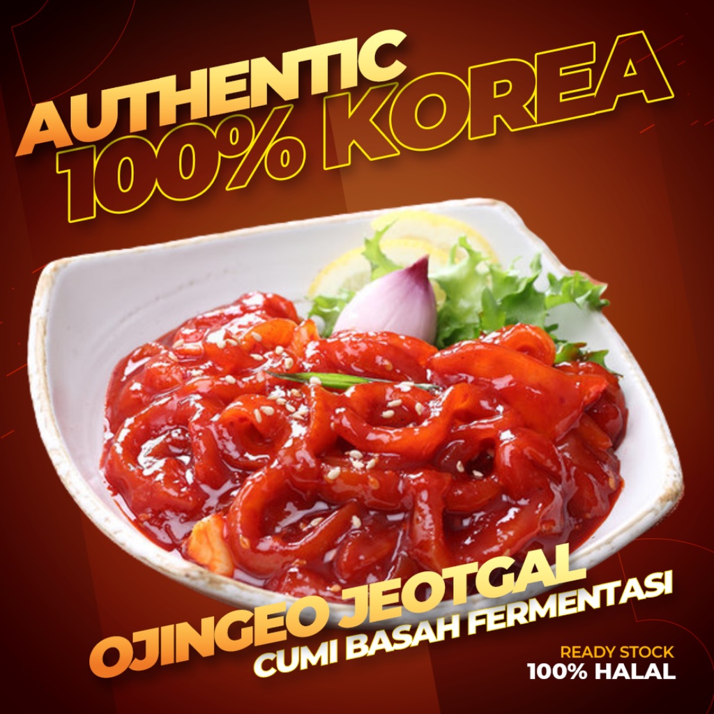 Jual Ojingeo Jeot Jeotgal 200g Kimchi Cumi Basah Asin Pedas Makanan ...