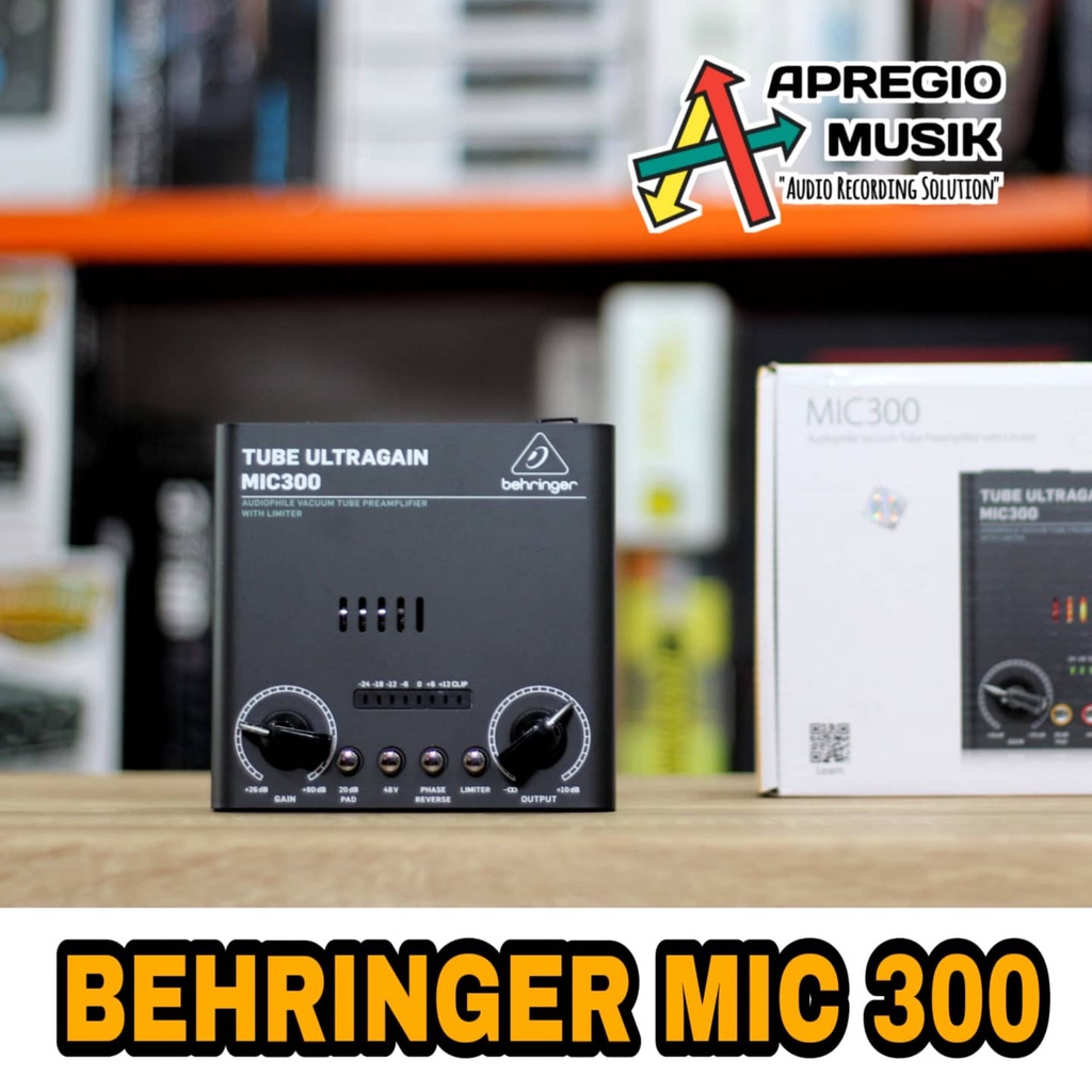 Jual Behringer MIC300 MIC 300 Tube Ultragain Microphone Preamp | Shopee ...