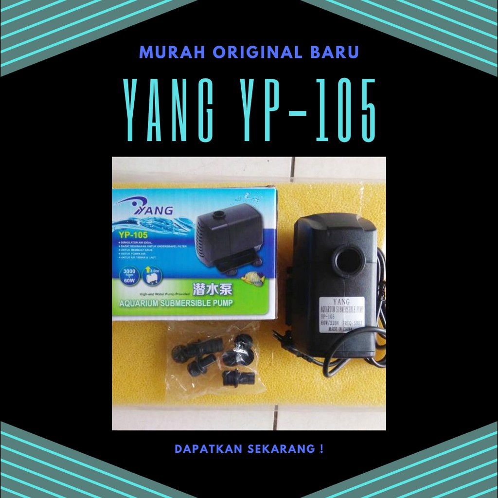 Jual Yang YP 105 Power Head Pompa Air Kolam Ikan Aquarium Hidroponik ...