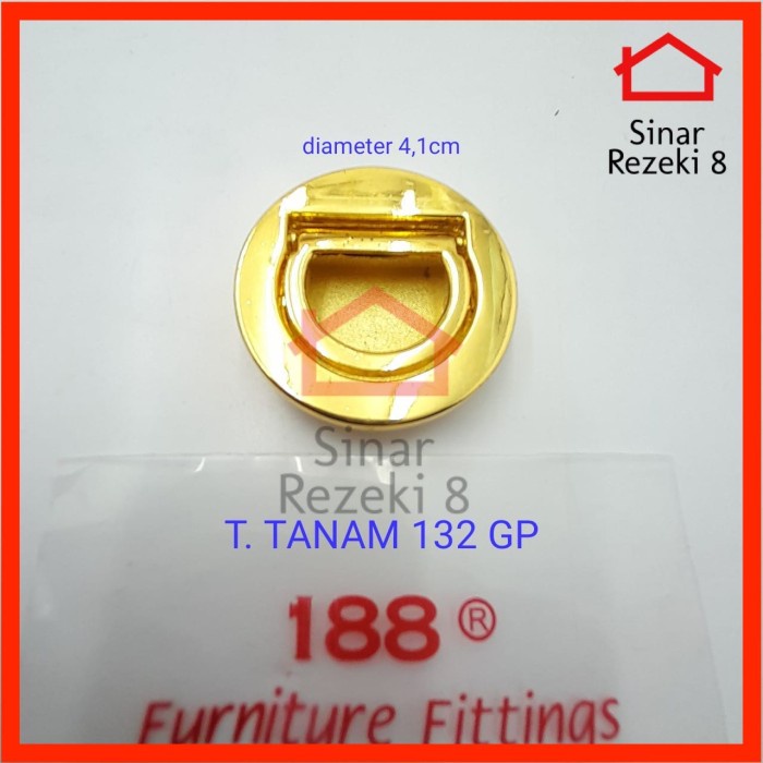 Jual Handle Laci 132 Gold Ring Tarikan Gagang Knob Bulat Lemari Tanam ...