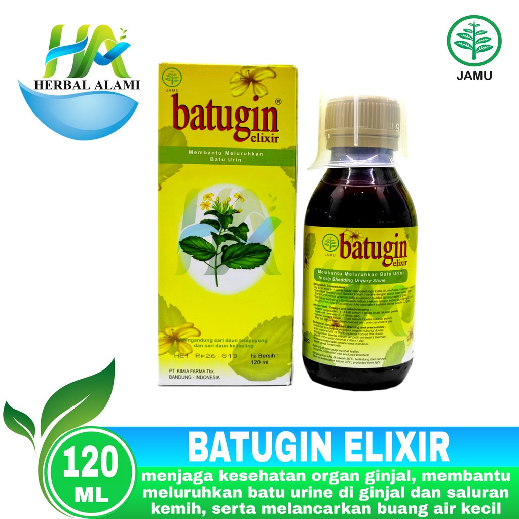 Jual Batugin Elixir Sirup - Obat Peluruh Batu Ginjal | Shopee Indonesia