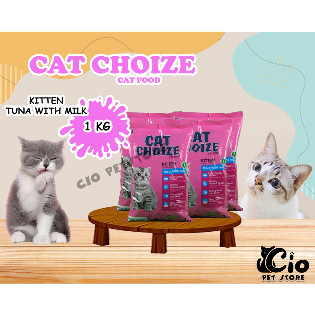 Jual Cat Choize Kitten Freshpack 1 Kilo (Tuna with milk) | Shopee Indonesia