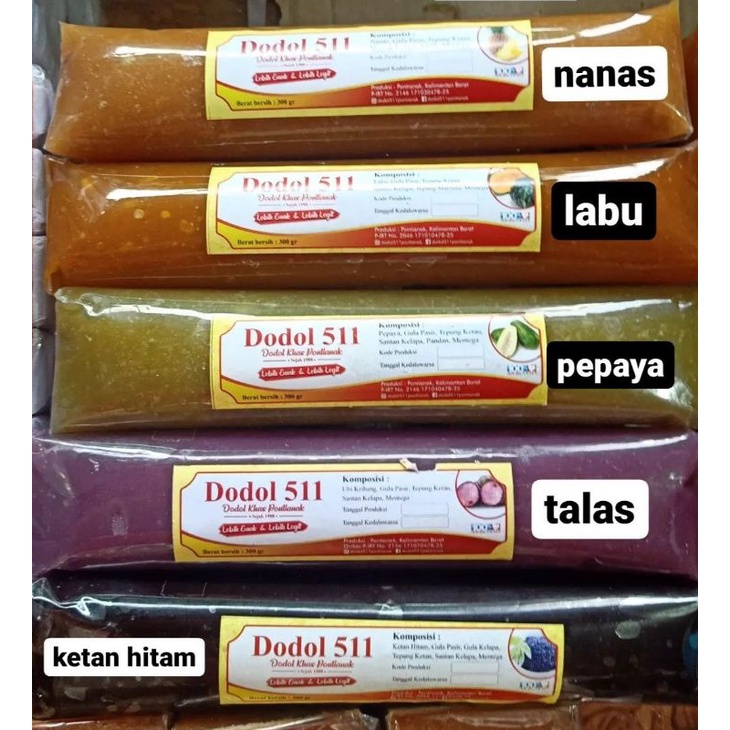 Jual Dodol 511 / Dodol Buah Khas Pontianak / Dodol Buah Buahan / Dodol ...