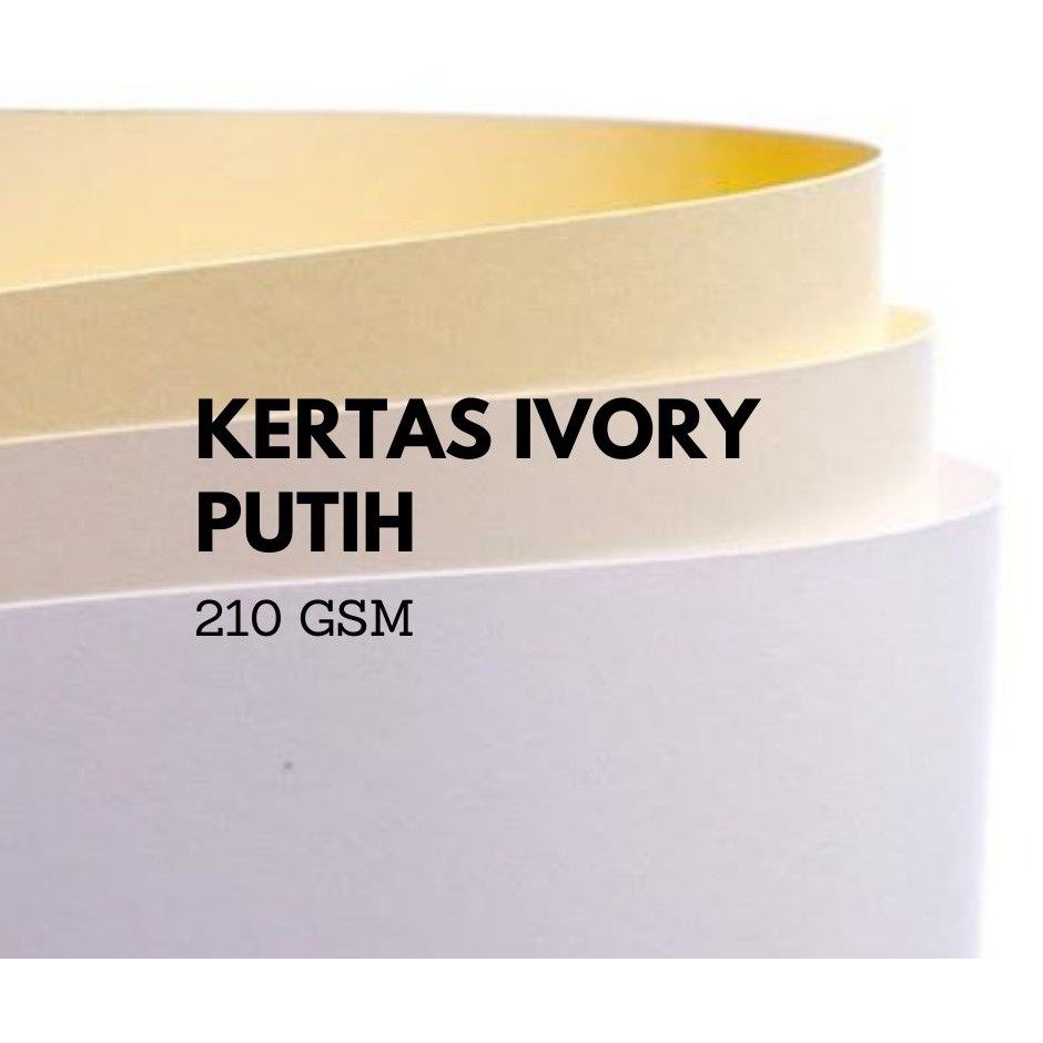 Jual KERTAS IVORY 210 GSM, UKURAN PLANO 65 X 100 CM, HARGA GROSIR ...