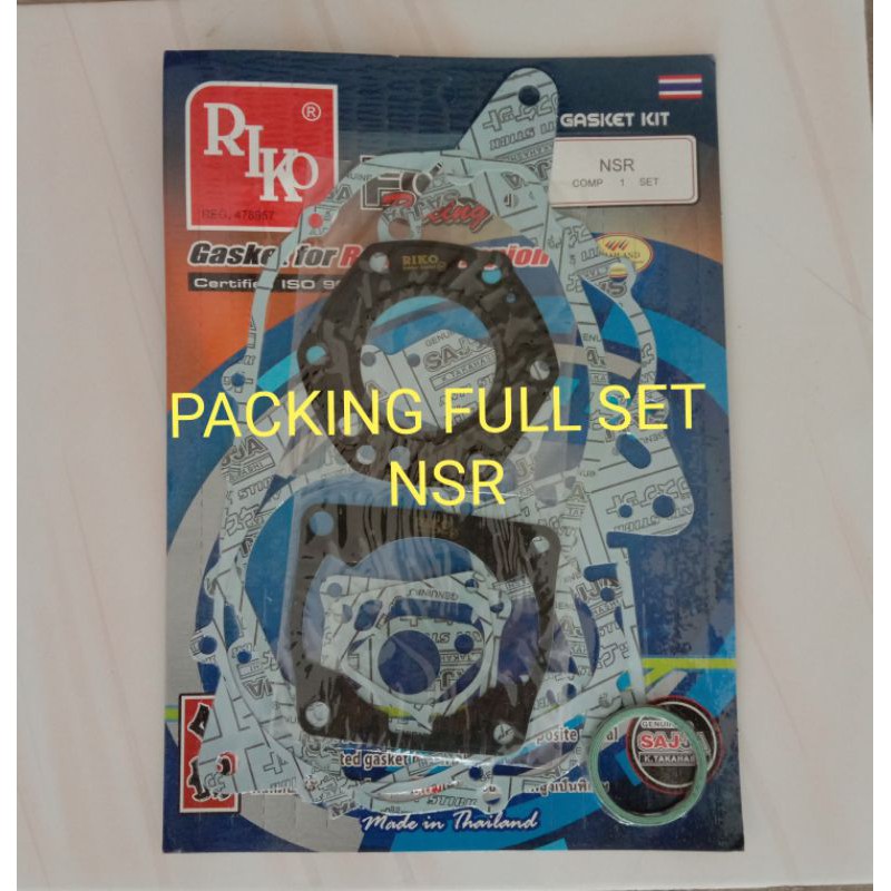Jual PACKING FULL SET NSR RIKO MADE IN THAILAND PRODUK BEST QUALITY | Shopee Indonesia