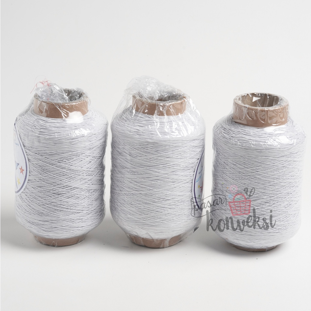 Jual Benang Karet/ Benang Elastis Putih uk 37/42 | Shopee Indonesia